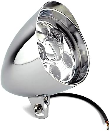 Amazon.com: 5 3/4 inch Bullet headlight Motorcycle LED Visor Top 10mm ...