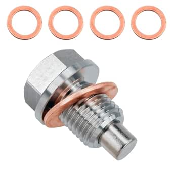 Amazon.com: M14 x1.5 Magnetic Oil Drain Plug Stainless Steel Sump Drain ...