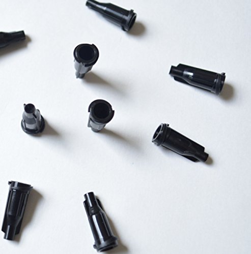 500pack Luer Lock Syringe Tip Caps Screw Type Black Color: Amazon.com ...
