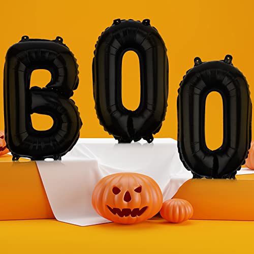 AIEX 16inch Halloween Boo Balloons, Halloween Aluminum Foil Balloon ...