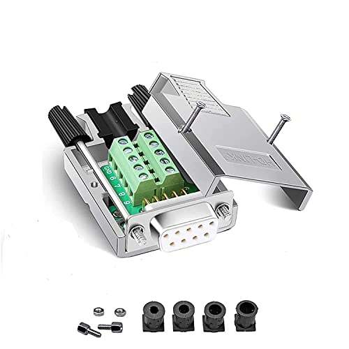 PENGLIN DB9 Breakout Connector, Solderless Metal Shell RS232 D-SUB ...