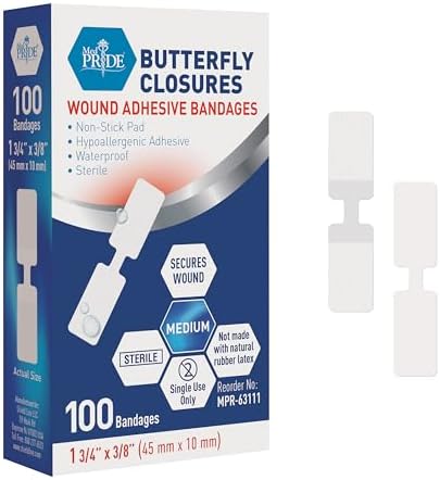 Amazon Med Pride Butterfly Wound Closure Strips Pack Of 100