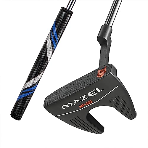 MAZEL Golf Putter for Men Right Hand 35 Inch, Double Bend Face Balance ...