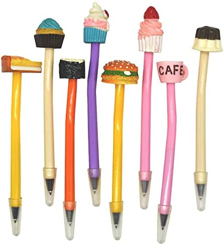 Amazon.com : Lopenle 8PCS Novelty Food Pens Fun Hamburger Ballpoint ...