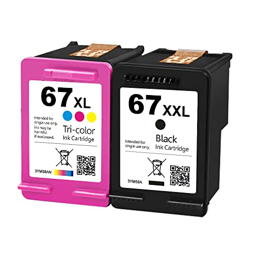 Original Hp 67xl Tri Color High Yield Ink Cartridge Works With Hp ...