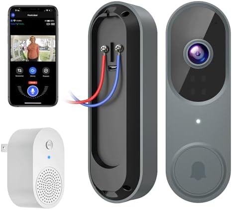 Amazon.com: Occuwave 1080P Video Doorbell Camera Wired, Chime Ringer ...