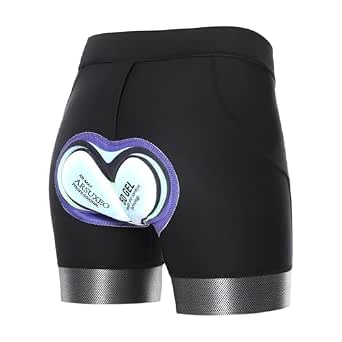 Sillictor Cycling Shorts for Women 5D Gel Padded Cycling Shorts Anti ...