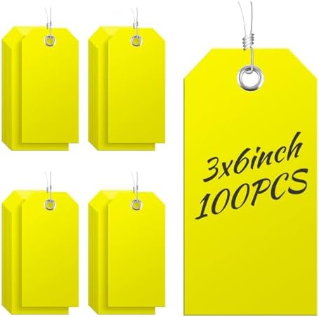 Amazon.com : 100 Pcs Waterproof Tags Writable Plastic Tags for Labeling ...