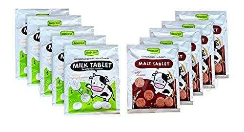 Amazon.com : ROSCELA Milk Tablet Sweetened Flavour 20g x 5 Packs ...