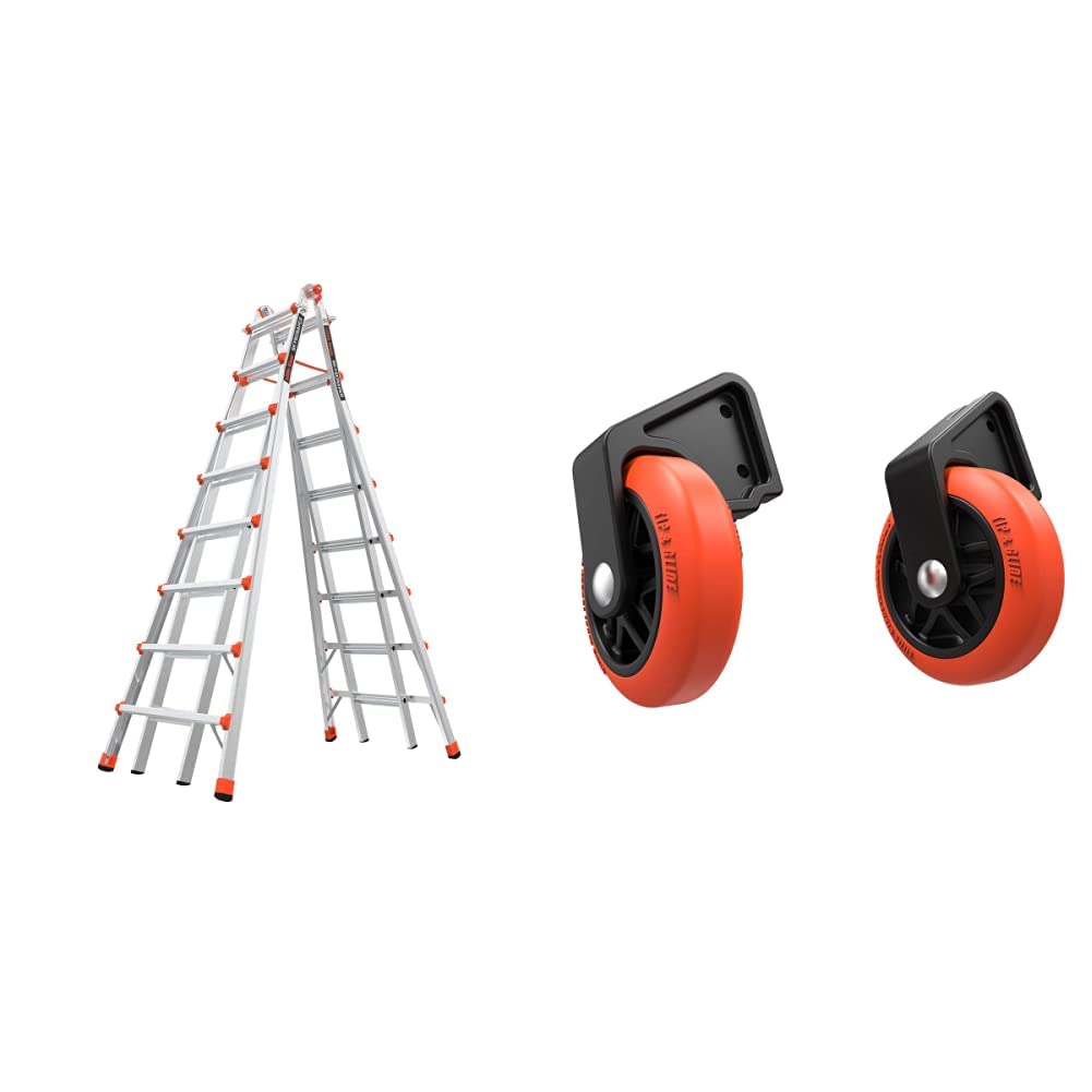 Step Ladder Wheel Kits Little Giant Ladders | Tip & Glide Wheel Kit