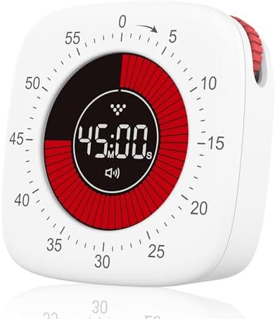 AuyKoo Visual Timer, Pomodoro Timer Desk, Productivity Timer For Kids ...