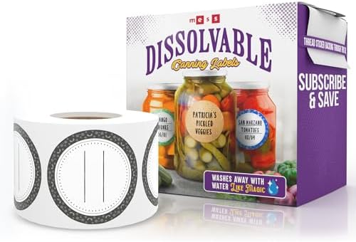 Amazon.com : Dissolvable Canning Labels for Jars Removable Food ...