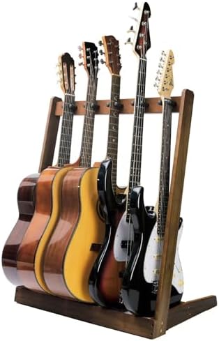 Musbeat Guitar Stand for Multiple Guitars - Hardwood Multi Guitar Stand ...