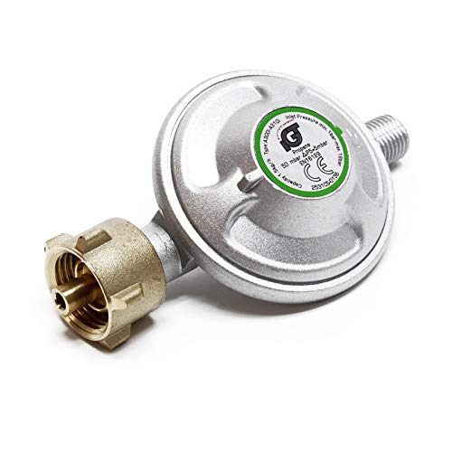 WilTec Gas Pressure Reducer with 100cm Propane Hose Reduces Gas ...