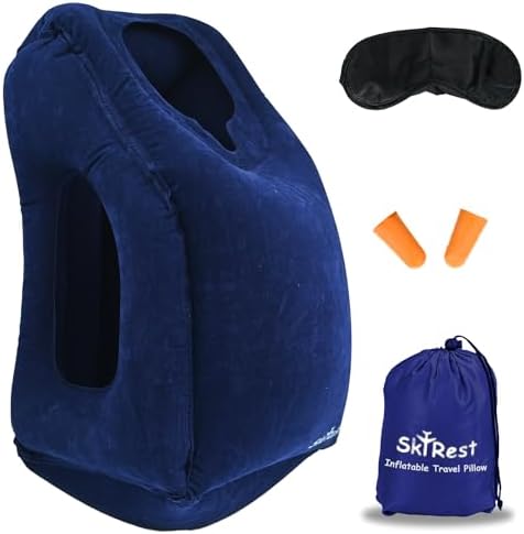 Amazon.com: WYCWYQDR Adjustable Inflatable Neck Pillow, Inflatable ...