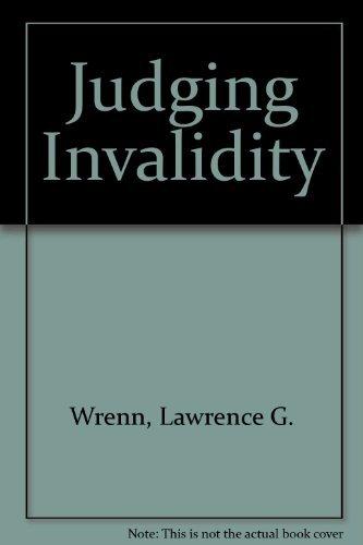 Judging Invalidity: Wrenn, Lawrence G.: 9780943616964: Amazon.com: Books