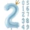Amazon.com: Gifloon Number 4 Balloon with Crown, Large number balloons ...