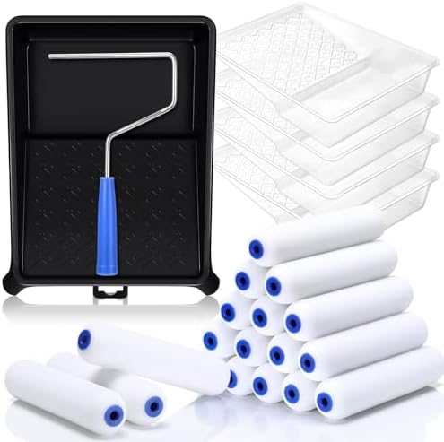Amazon.com: Nezyo 24 Pcs Paint Roller Kit 18 Foam Paint Rollers 6 Inch ...