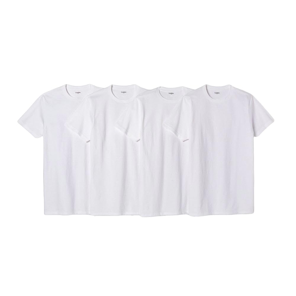 Goodfellow & Co Men's Short Sleeve 4pk Crew T-Shirt - | Amazon.com