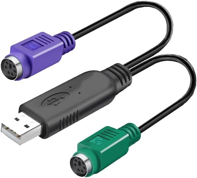 Amazon.com: traderplus 2-Pack Dual PS/2 to USB Adapter for PS/2 Port ...