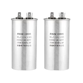 sourcing map 30uf Motor Run Capacitor 30mfd AC 450V for Air Conditioner ...