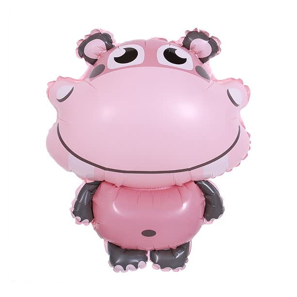 Selibration.com | 32 Inches Large Size Multicolor Hippo Foil Balloon ...