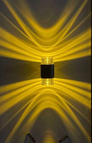 blissbells Modern LED Uplight Wall Lamp Light - Warm White, Black ...