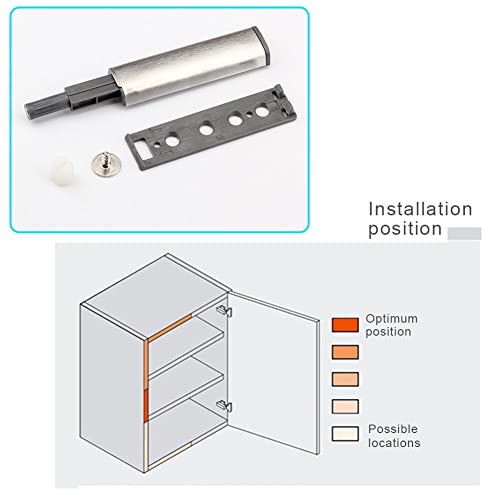 Pack of 6 Push to Open Door Openers, Pressure Door Openers, Magnetic ...