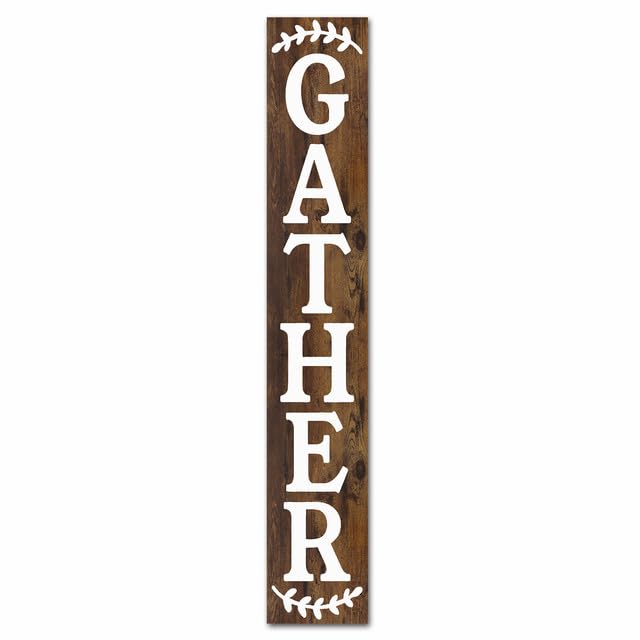 Amazon.com : Sokomurg Gather Sign, Wooden Gather Signs for Home Decor ...