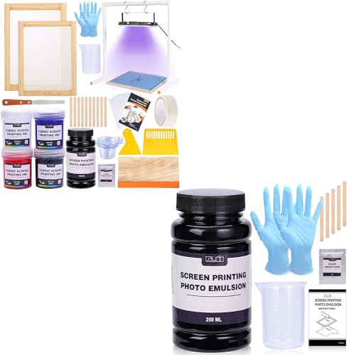Caydo 46 Pieces Screen Printing Kit with Screen Printing Photo - Want ...