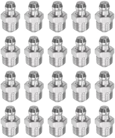 Amazon.com: uxcell 304 Stainless Steel Straight Grease Fitting M10 x ...