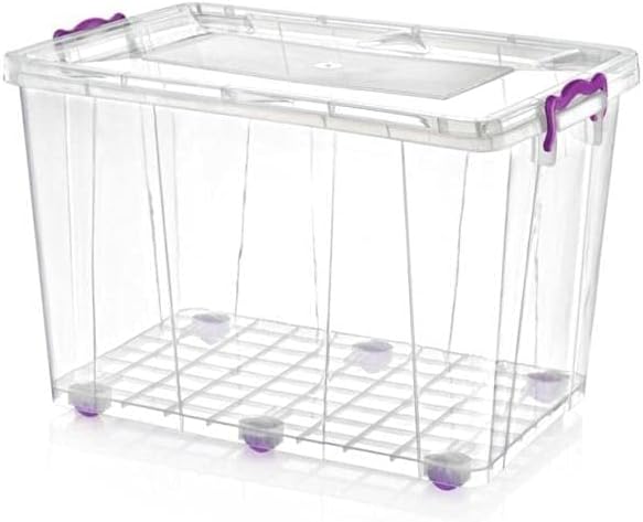 BANKERS BOX 85L Plastic Storage Box with Lids, ProStore Super Strong ...