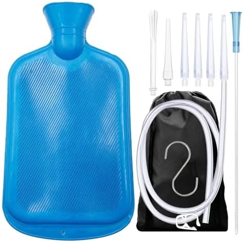 Amazon.com: GNEGKLEAN Silicone Enema Bag Kit with 6.3ft Hose, 5 Enema ...