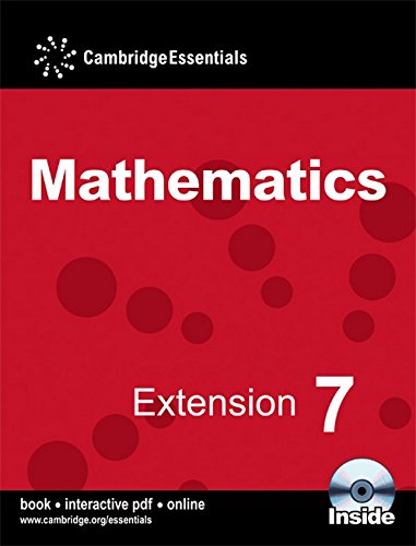 Cambridge Essentials Mathematics Extension 7 Pupil's Book with CD-ROM ...