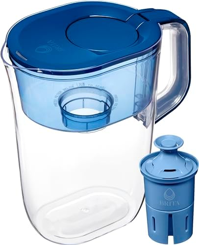 Brita 6 Cup Filter Pitcher with Smart Light Indicator, Reduces Chlorine ...