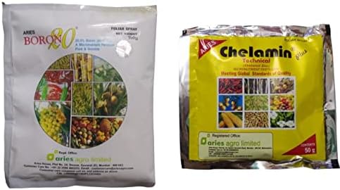 Aries Boron-20 Micronutrient 100 gm and Chelamin Chelated Zinc ...