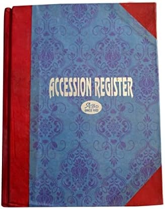 ABD Library Accession Register Leather Binding (100 Pages) Record Book ...
