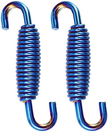 Amazon.com: X AUTOHAUX 2 Pcs Motorcycles Universal Exhaust Pipe Spring ...
