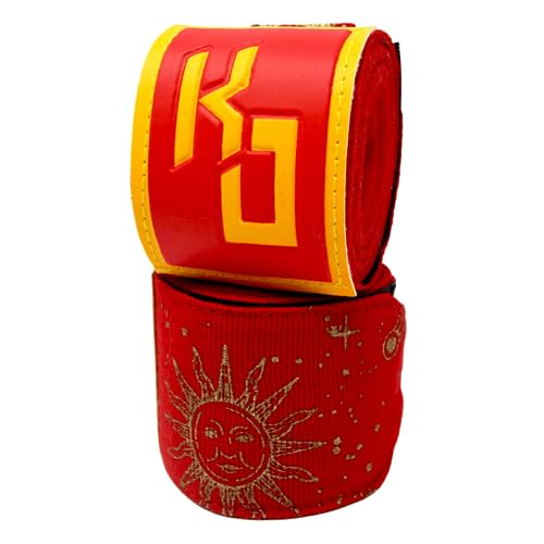 Snapklik.com : Boxing Glove Hand Wraps - Solar Pattern Red Boxing Wraps ...