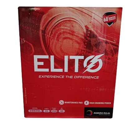 Elito Amaron 38B20L Automative Battery/ELITO AET-RR-00038B20L : Amazon ...