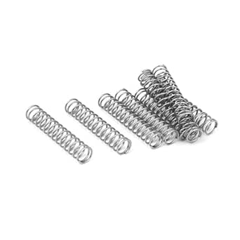 Compression Spring,304 Stainless Steel,10mm OD,1mm Wire Size,50mm Free ...