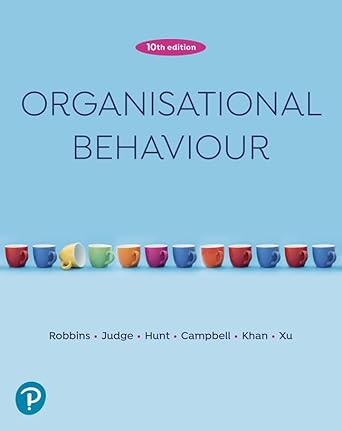 Organisational Behaviour - Robbins, Stephen, Judge, Timothy, Hunt ...