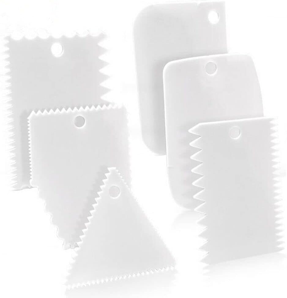 Amazon.com: 6PCS Plastic Clay Scraper Textured Art Tools Pottery ...