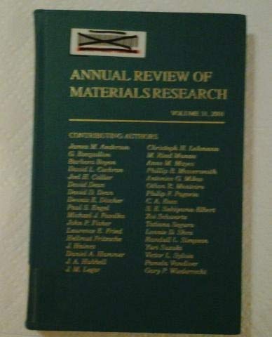 Amazon.com: Annual Review of Materials Research, Vol. 31: 9780824317317 ...