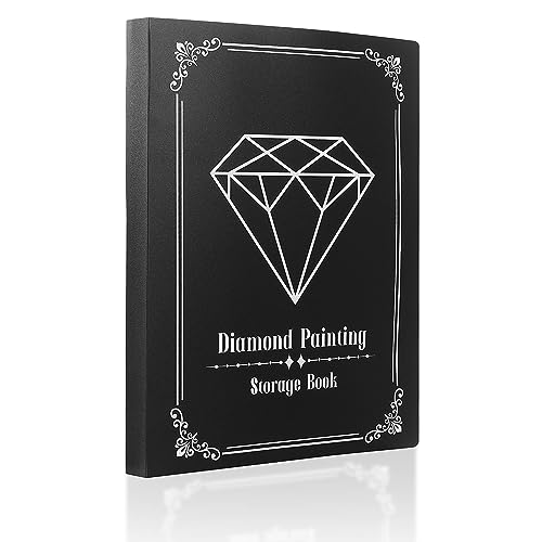SupLetsico Diamond Painting Storage Book, A3 Diamond Art Portfolio ...