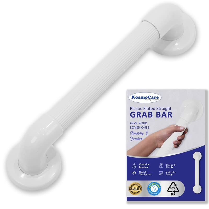 Kosmocare Polypropylene Plastic Grab Bar With Fluted Anti Slip Design ...