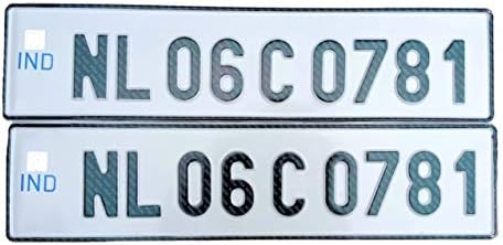 movell license plates Car Ind Embossed Number Plate : Amazon.in: Car ...