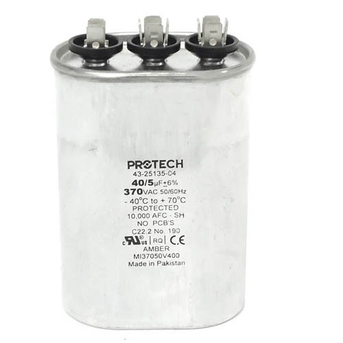43-25135-04 -Rheem OEM Oval Replacement Dual Run Capacitor 40 + 5 UF ...