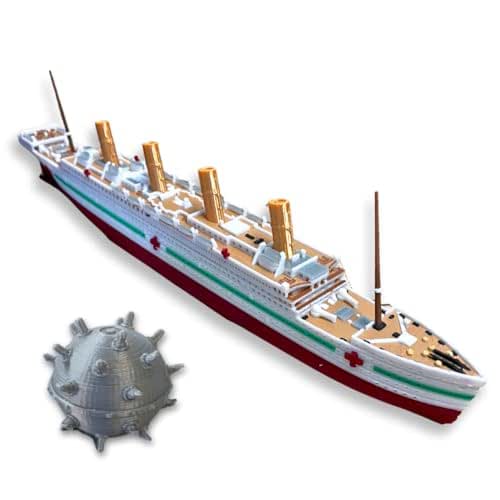 Amazon.com: Full Color HMHS Britannic Model Ship 1 Ft Long Assembled ...