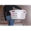 Amazon.com: Hip Hold Plastci Laundry Basket, White with Titanium ...
